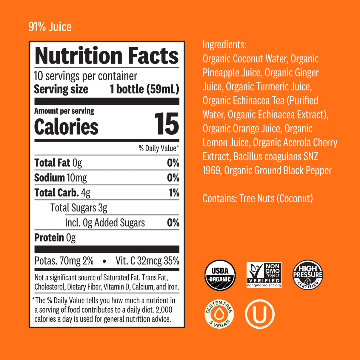 Immunity Defense Shot | Wellness Shots | Suja Organic