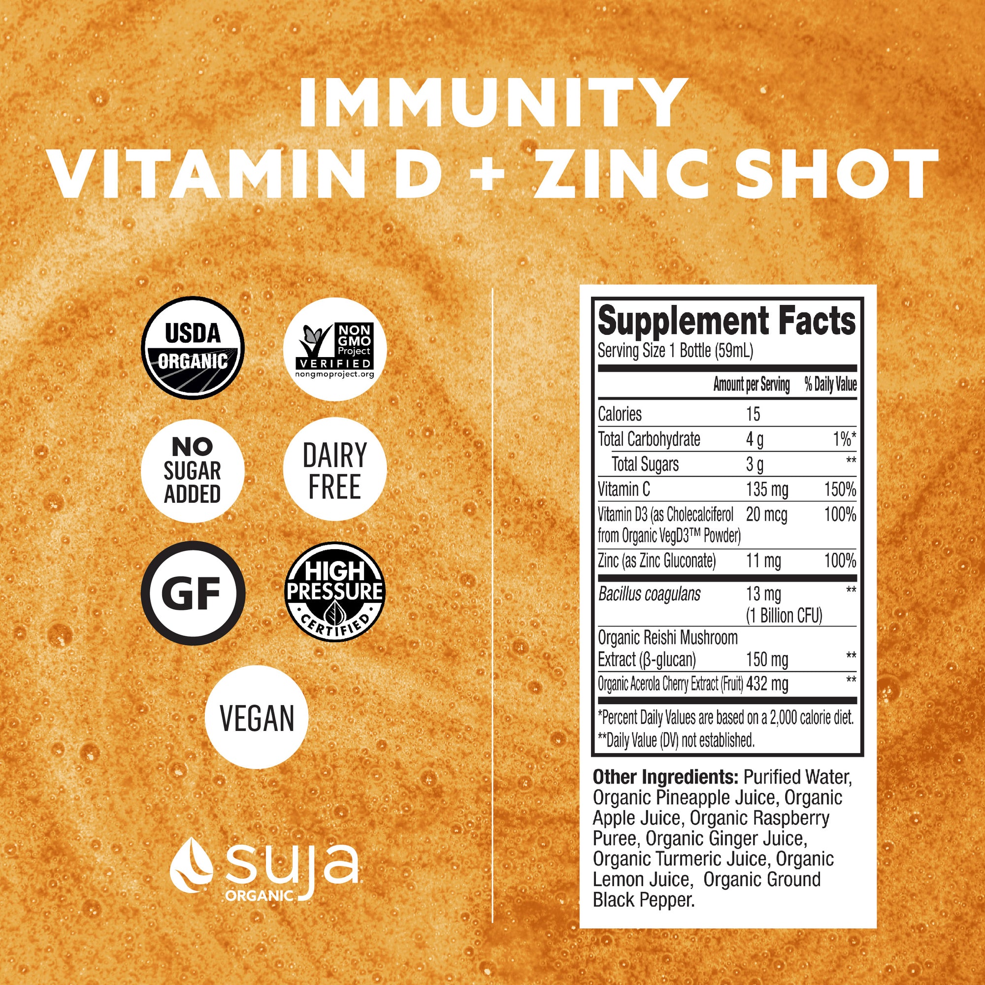 Vitamin D and Zinc Shot | Wellness Shots | Suja Organic