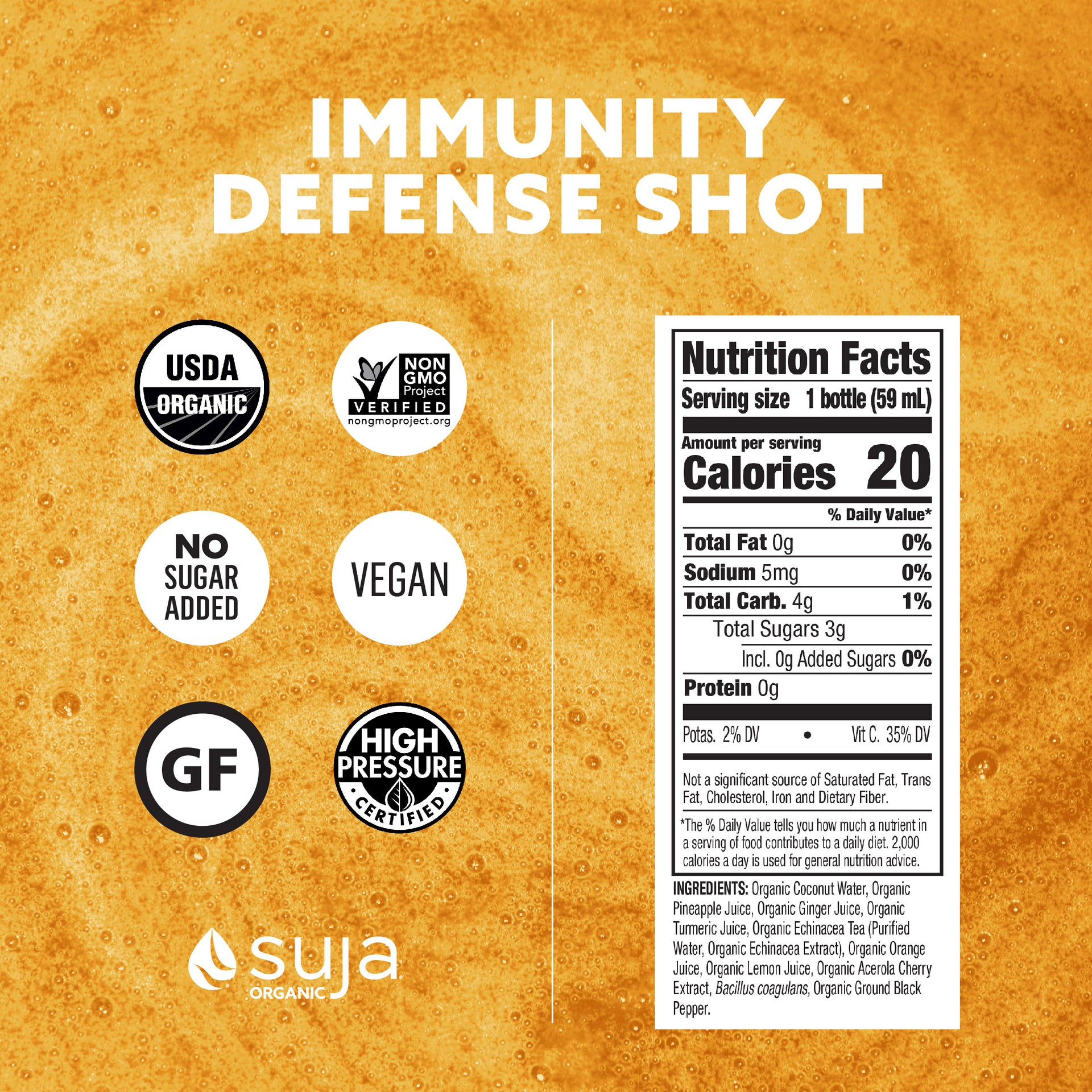 Immunity Defense Shot | Wellness Shots | Suja Organic