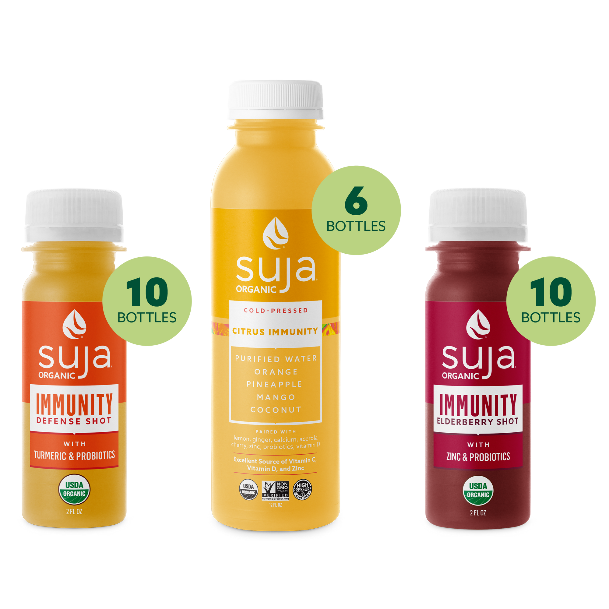 Ultimate Immunity Variety Pack | Cold Pressed Juices | Suja Organic